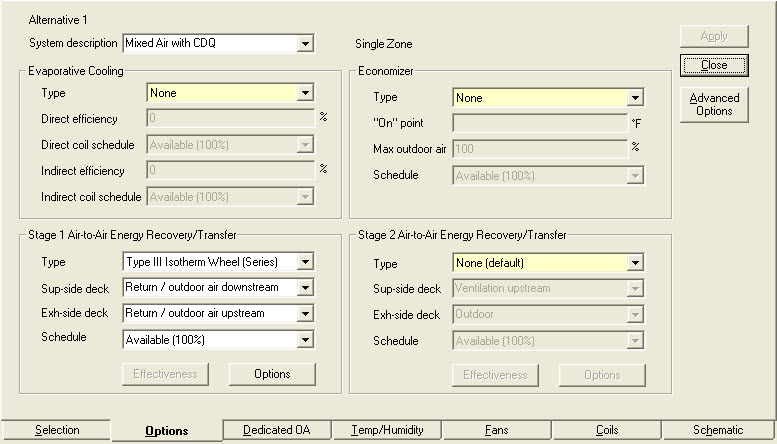 How do I model cool dry quiet desiccant wheels (CDQ) in TRACE 700?